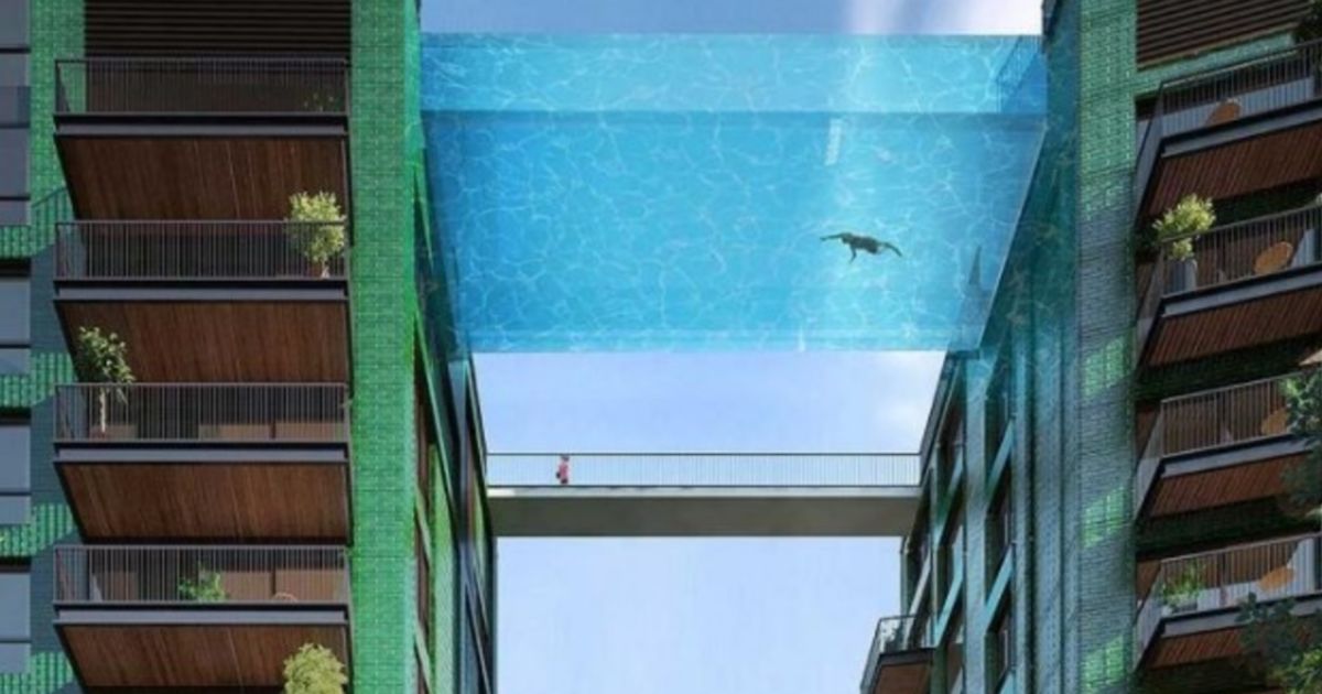 World’s first sky swimming pool will float over London