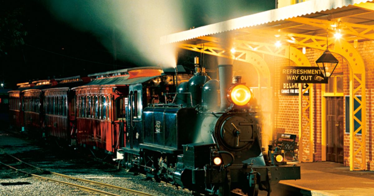 Take a mysterious trip on the Puffing Billy Express