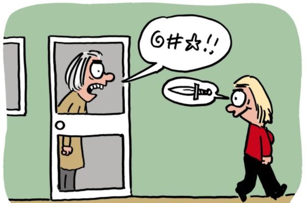 How to silence an abusive neighbour