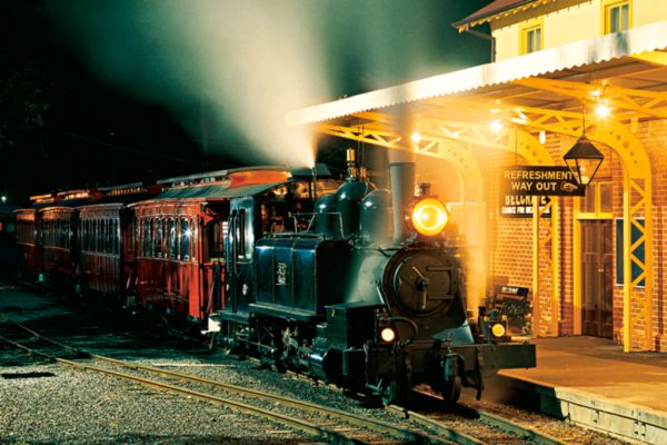 Take a mysterious trip on the Puffing Billy Express