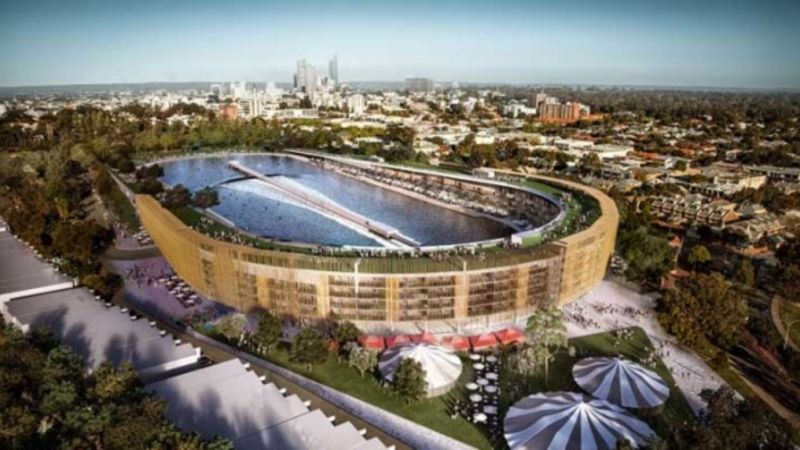 Radical plan to convert Perth's Domain Stadium into a wave park