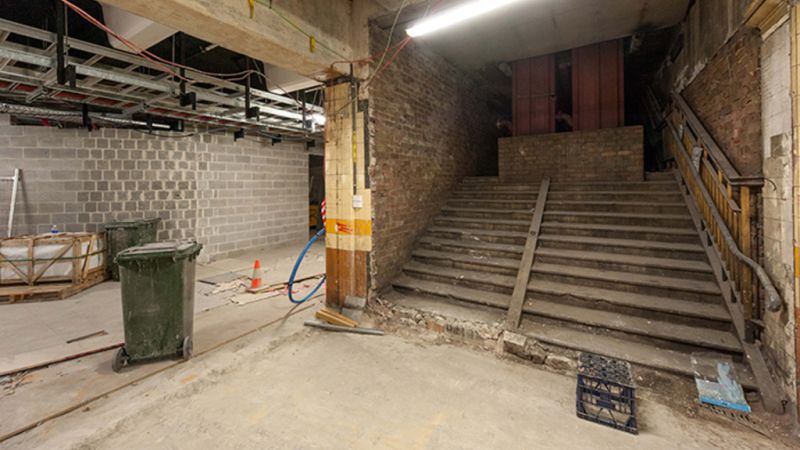 Hidden stairs revealed at Wynyard Station after more than 50 years