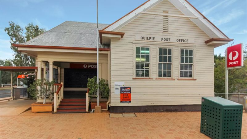 Quilpie post office, which delivers mail to almost 20 per cent of ...