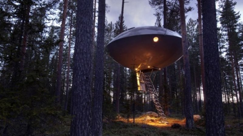 UFO-inspired homes fit for humans and aliens