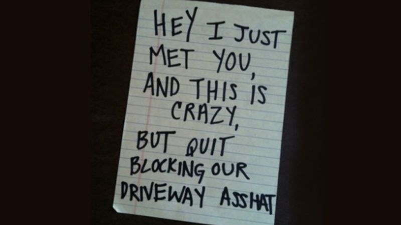 Neighbourly notes you wouldn’t want to find on your doorstep