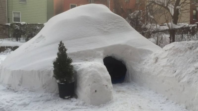 Winter storm Jonas creates unique Airbnb potential - a New York igloo