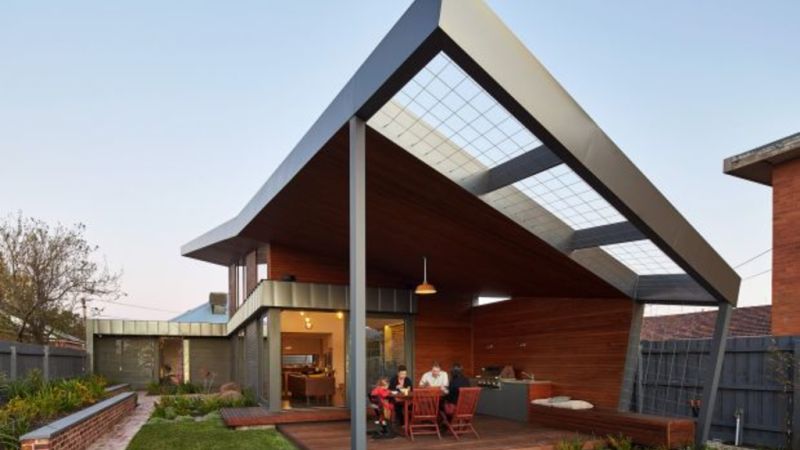 Renovation: The overarching roof adds soaring detail to tasteful refit