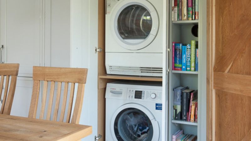 Clever places to squeeze your washing machine and dryer