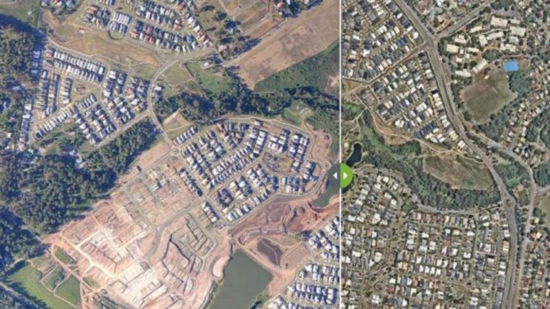 High quality aerial images show South East Queensland neighbourhoods ...