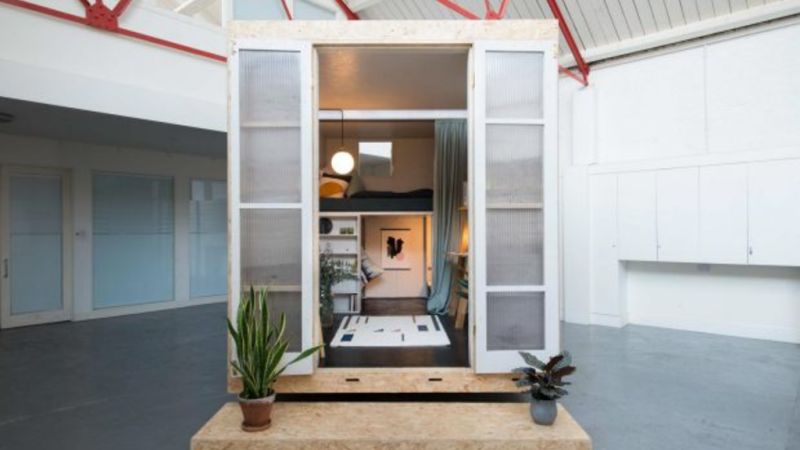 Pod-like 'Shed' offers housing solution within abandoned buildings in ...