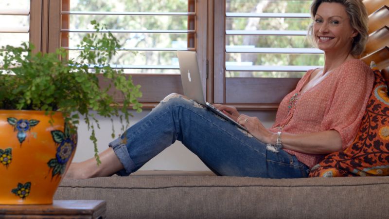 Personal space: Nicky Buckley's home on the Surf Coast