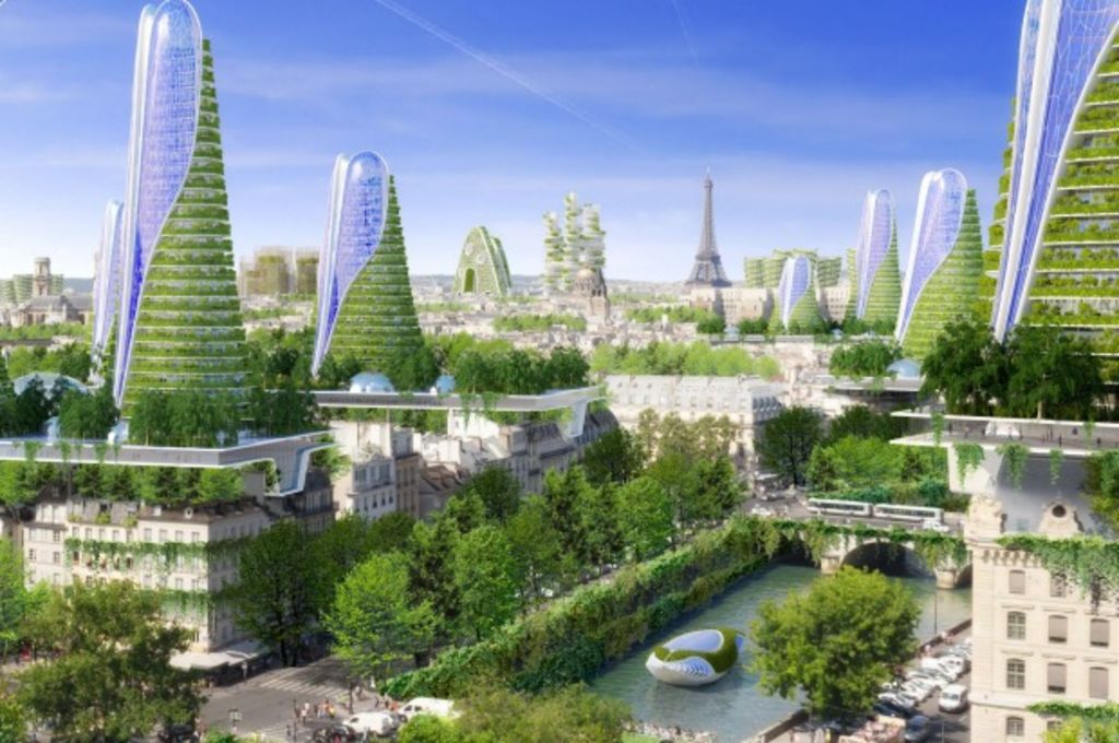 Paris' leafy and food-producing towers could transform the city in 2050