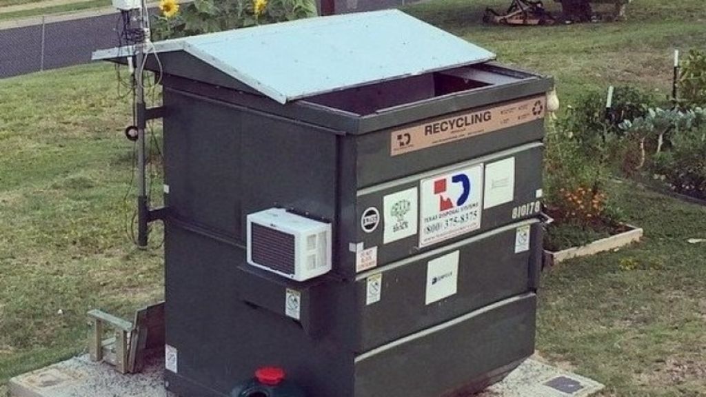 Living small: Life in a garbage container