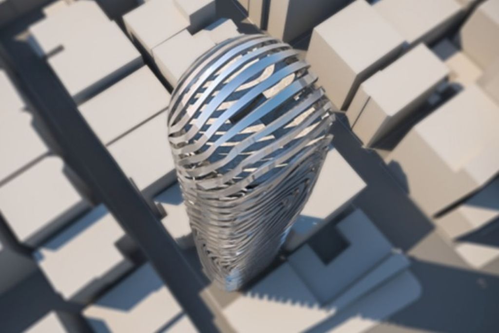 Skyscraper design based on client's fingerprint