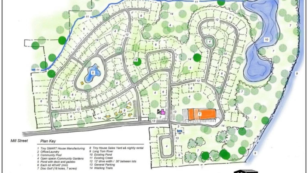Plans revealed for a small village of tiny houses