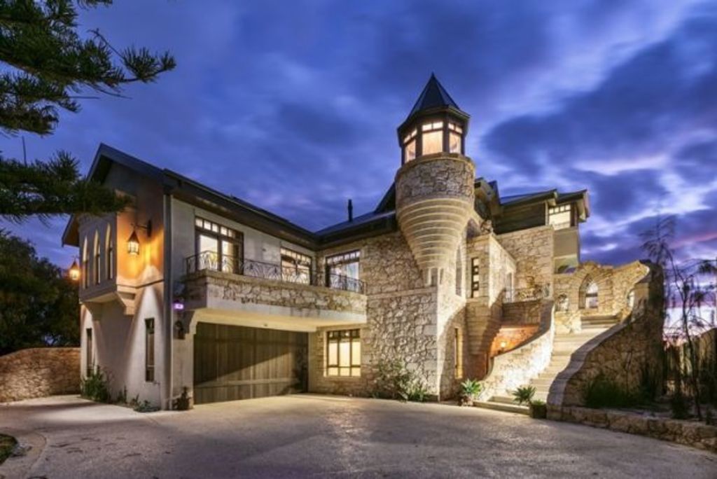 Sandcastle-inspired house for sale in City Beach - moat included