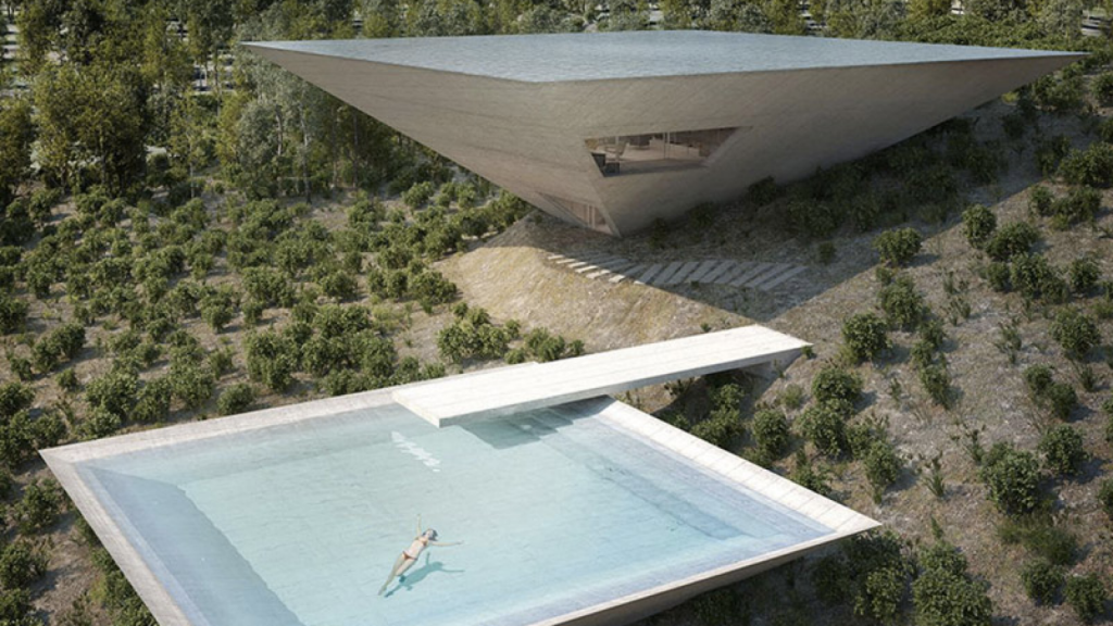 Japanese architecture firm TNA unveils designs for inverted pyramid house