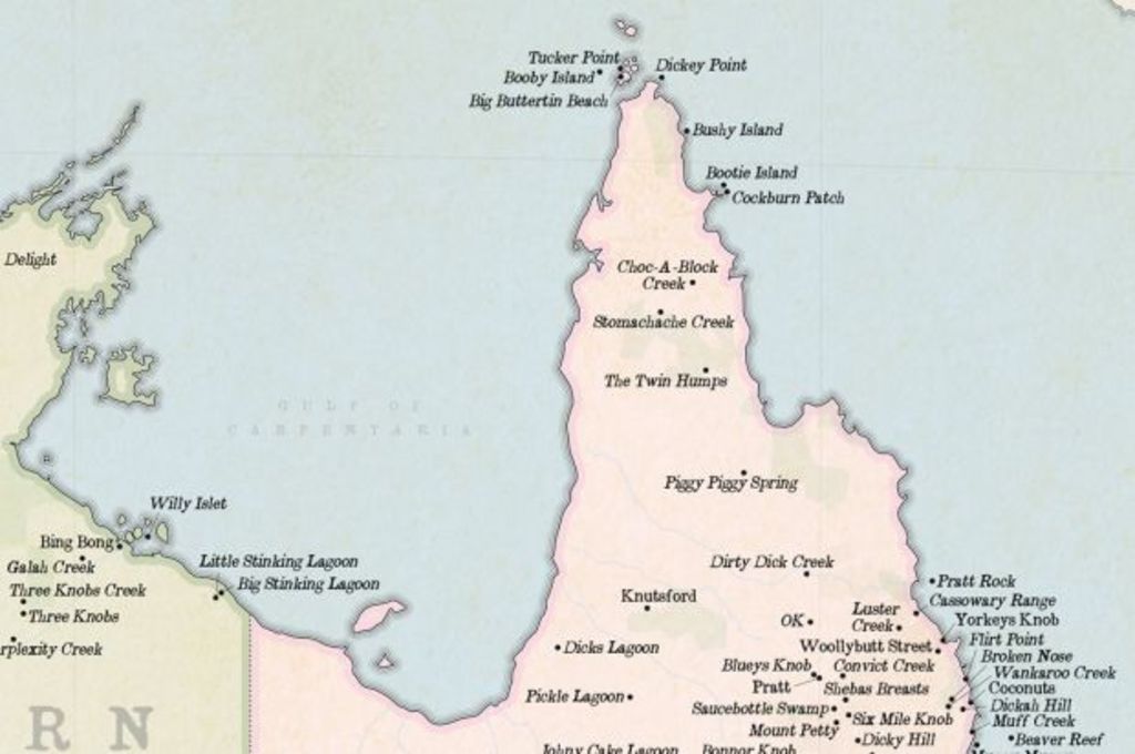 A Map Of Australia s Funniest Place Names
