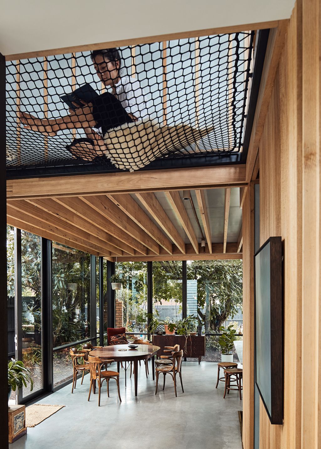 An invigorating house extension with two unusual 'rooms' made out of ...