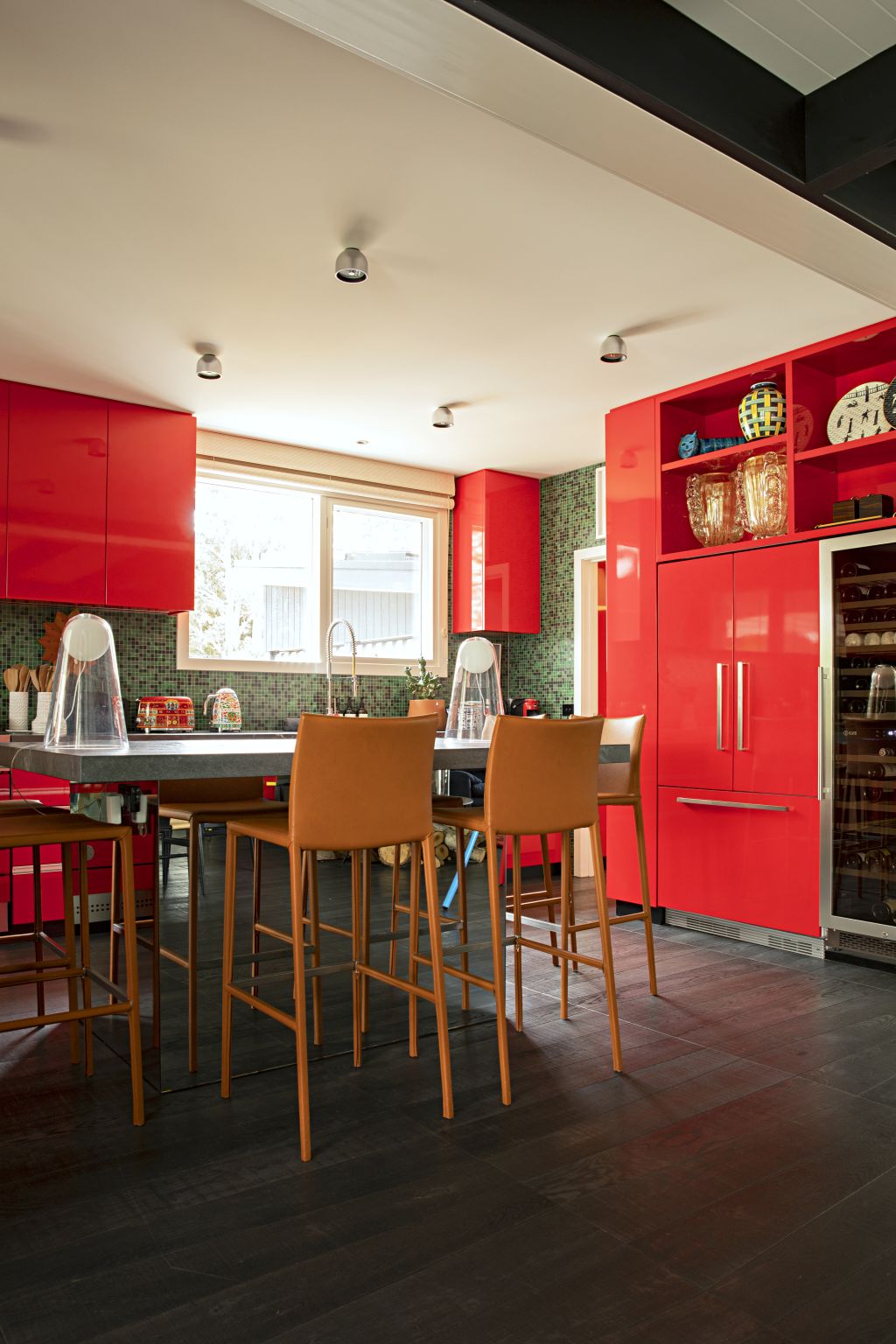 Who says red and green should never be seen? Inside a vibrant mid ...