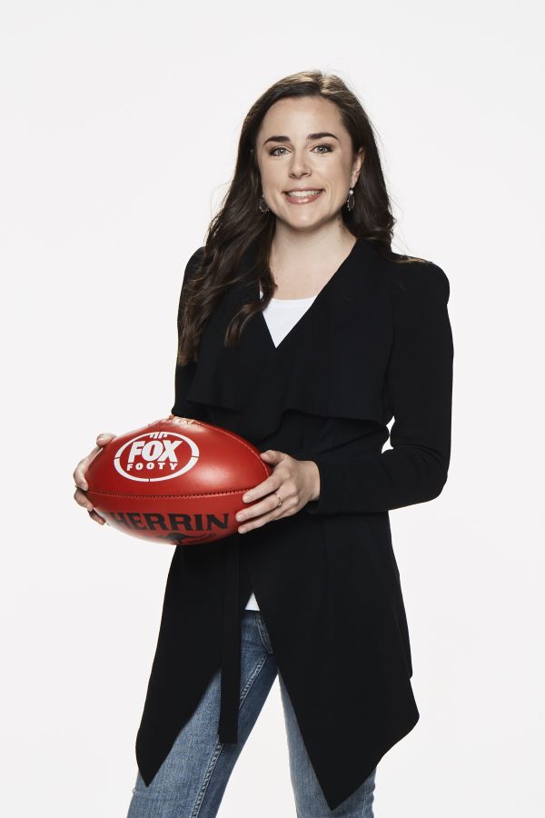 Sarah Olle of Fox Footy’s Saturday Stretch gave up a career in the law ...