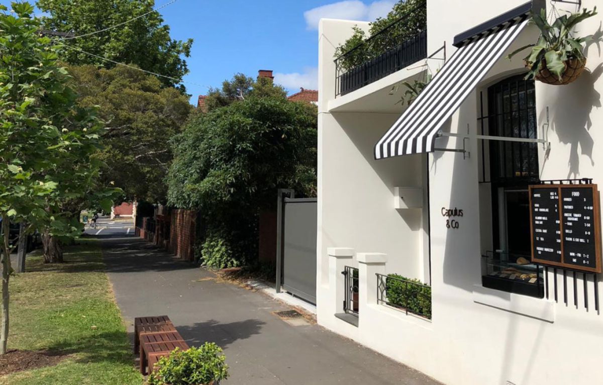 Meet the family who run a cafe from their lounge room window