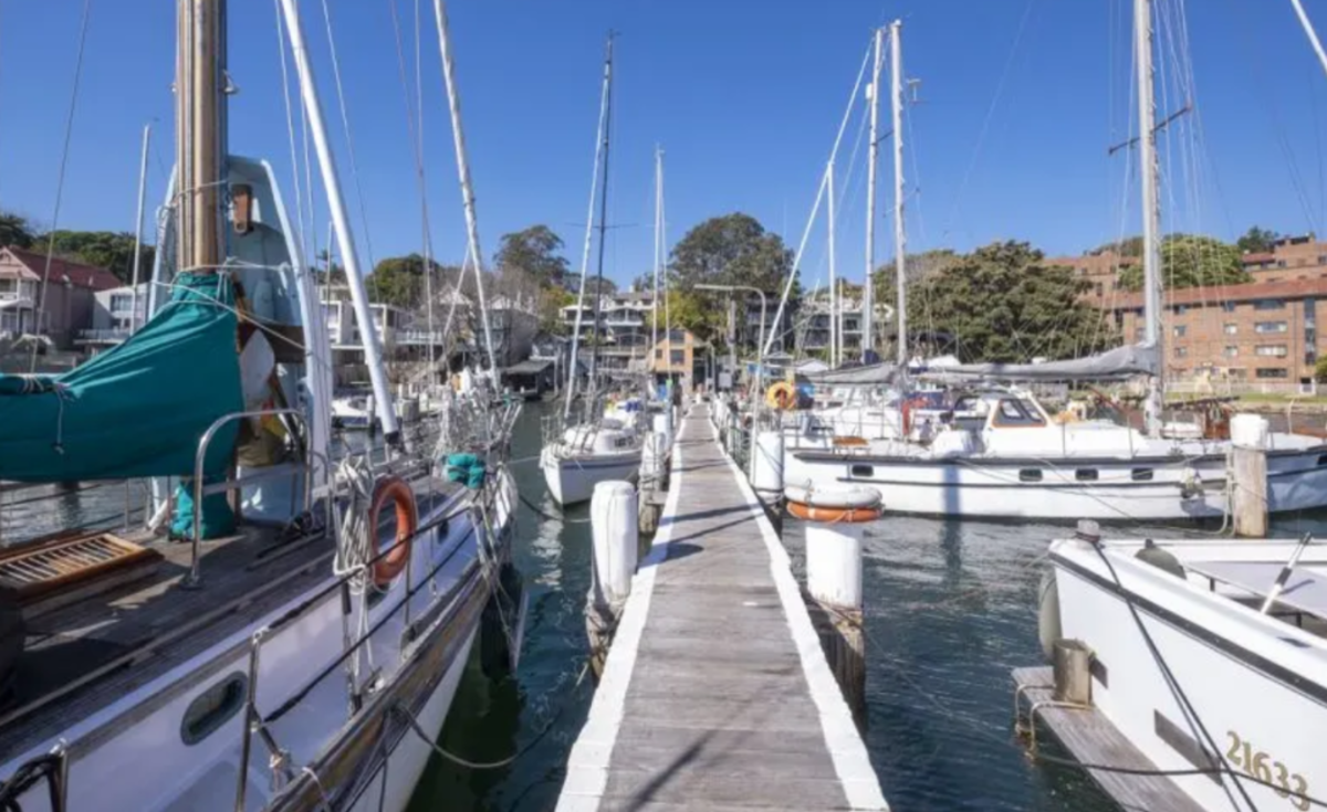 Balmain marina with rare adjoining freehold land for sale publicly for ...
