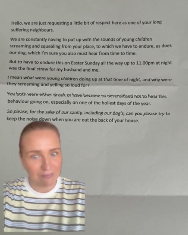 ‘I was raging’: Mum fires back after brutal complaint letter left by ...