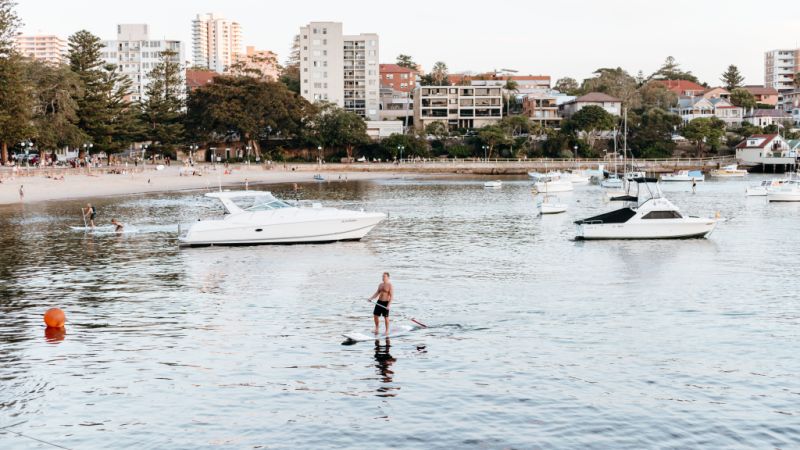 Manly: now a glamorous residential neighbourhood still 1000 miles from care