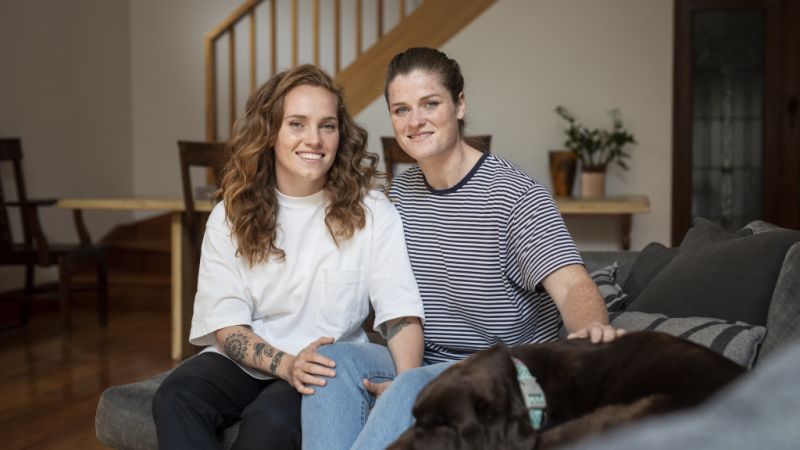 AFLW players Brianna Davey and Tilly Lucas-Rodd on love and the game