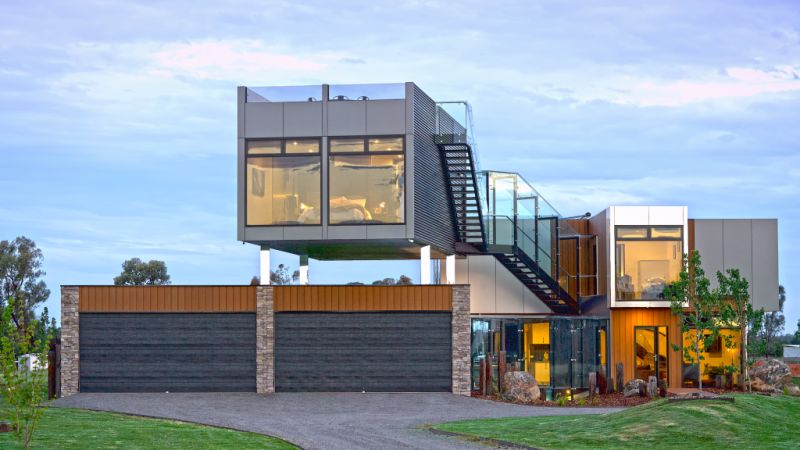 This incredible home is built entirely from shipping containers