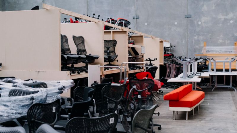 Office furniture headache: 15,000 unwanted desks, 172 whitegoods, 1000 ...