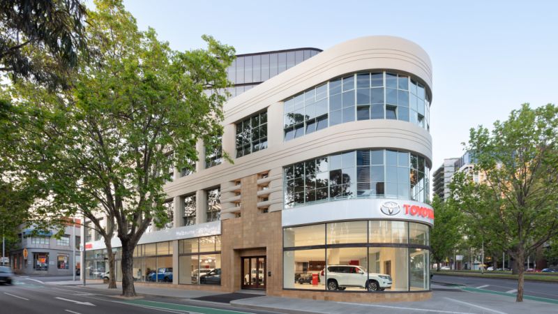 Historic automotive showroom preserved in Melbourne redevelopment