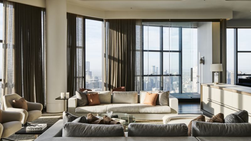 The height of luxury and indulgence: A 66th-floor jewel in Melbourne's skyline