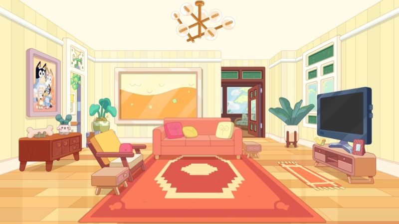 Your eyes aren't playing tricks - the Bluey house from the hit Aussie cartoon is really for sale