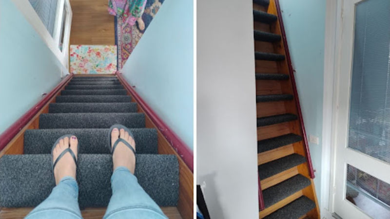 'More like a carpeted ladder': The terrifying death stairs found inside ...