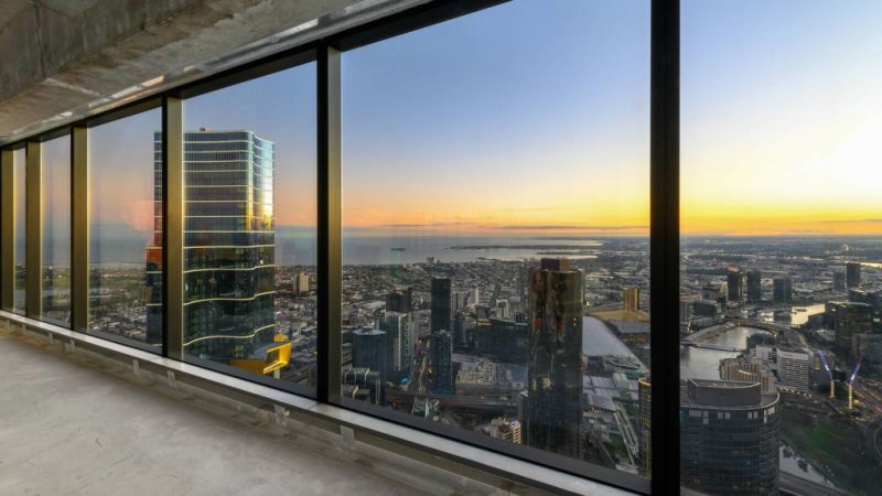 Shell-only sub-penthouse in Melbourne's iconic Eureka Tower for sale ...